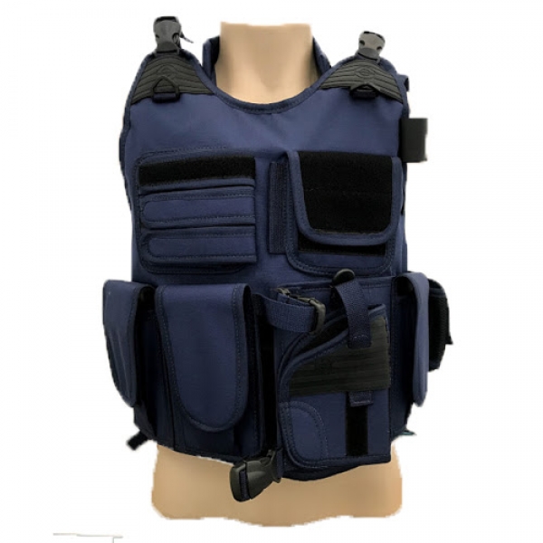 Colete Tático Swat C/porta Camelback Resistente Azul Marinho - RogBold ...